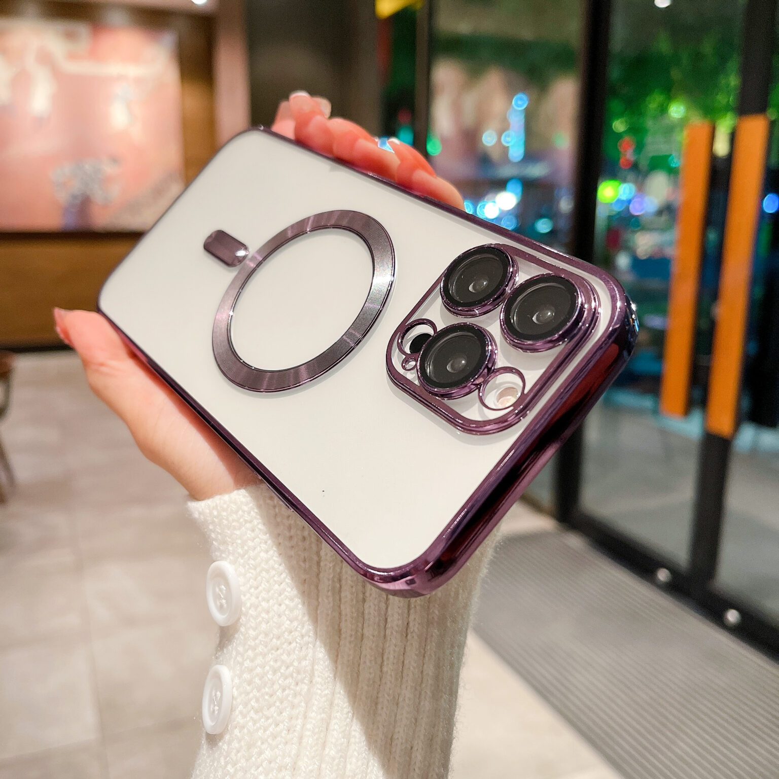 Luxury Transparent Magsafe Logo Hole Case For iPhone Price in Sri Lanka ...